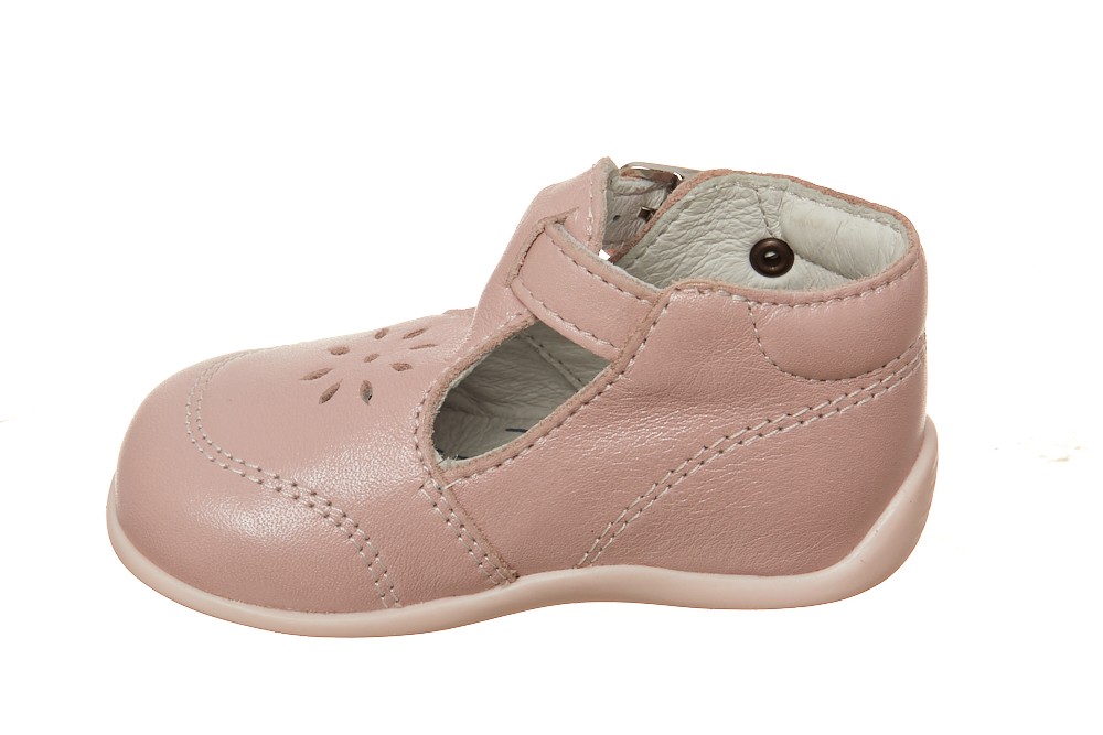 Pantofi roz decupati talpa foarte flexibila | Minipas